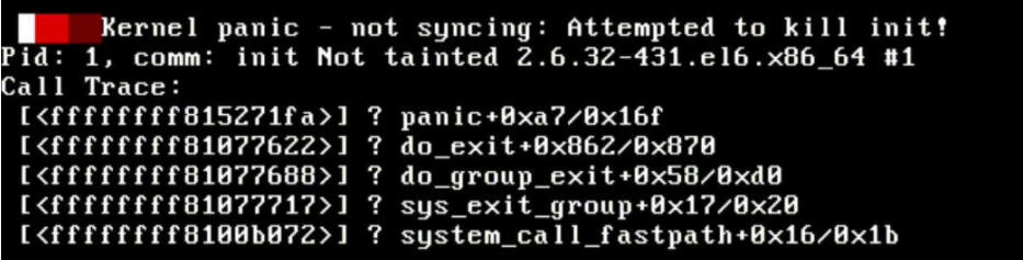 云主机启动报Kernel panic– not syncing: Attempted to kill init! 需要如何修复？ - ZStack