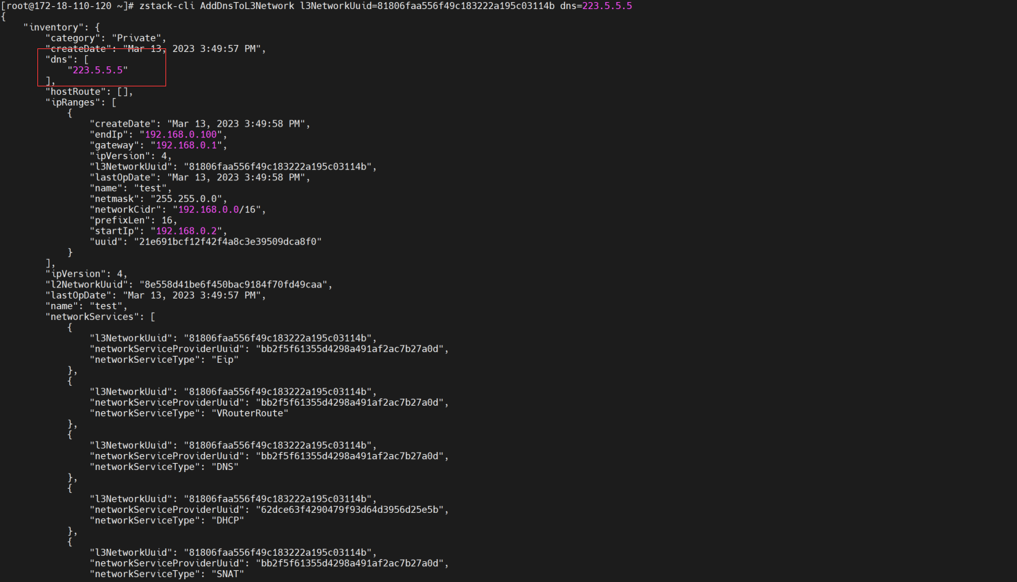 3.x云平台版本的VPC网络如何配置DNS - ZStack