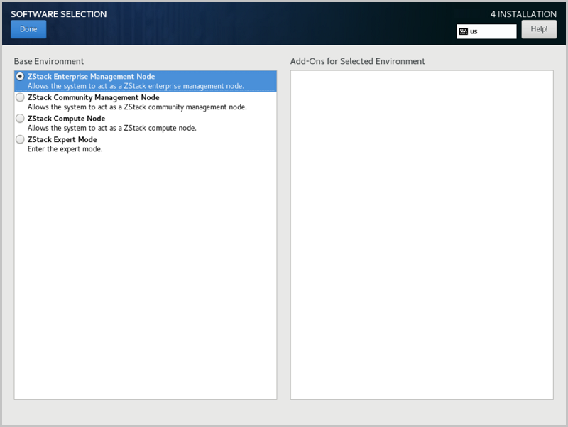 安装部署 - ZStack用户手册 - 产品手册 - ZStack Cloud 4.7.0 - ZStack